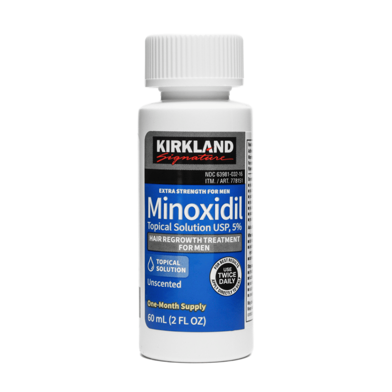 Minoxidil Liquido 5 Kirkland 60ml Crecimiento del Vello Facial KIRKLAND ...