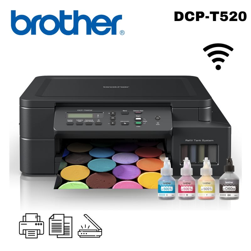 Impresora Multifuncional Brother DCP-T520W Wifi BROTHER | falabella.com