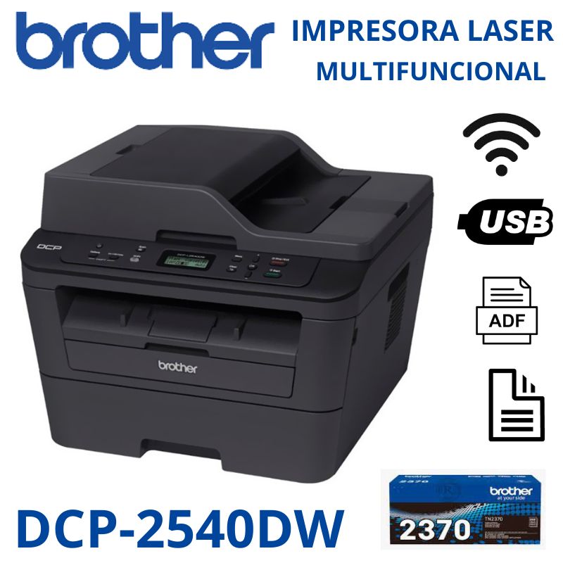 Impresora Multifuncional Brother DCP-L2540DW Monocromatica Laser ...