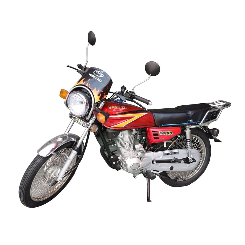 MOTOCICLETA EG 150 ROJO ARO PLATEADO YANG ZU | falabella.com