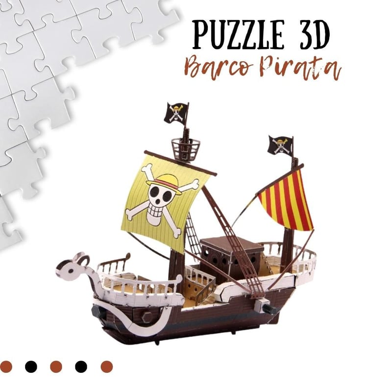 Rompecabezas Armable 3D Barco Pirata para Niños y Adultos SHEEPBUSTER ...