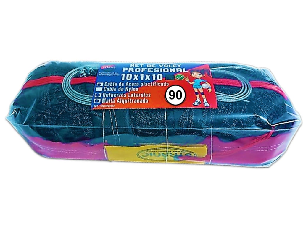NET RED VOLEY PROFESIONAL 10x1x10 ALQUITRANADA100% NYLON GENERICO ...