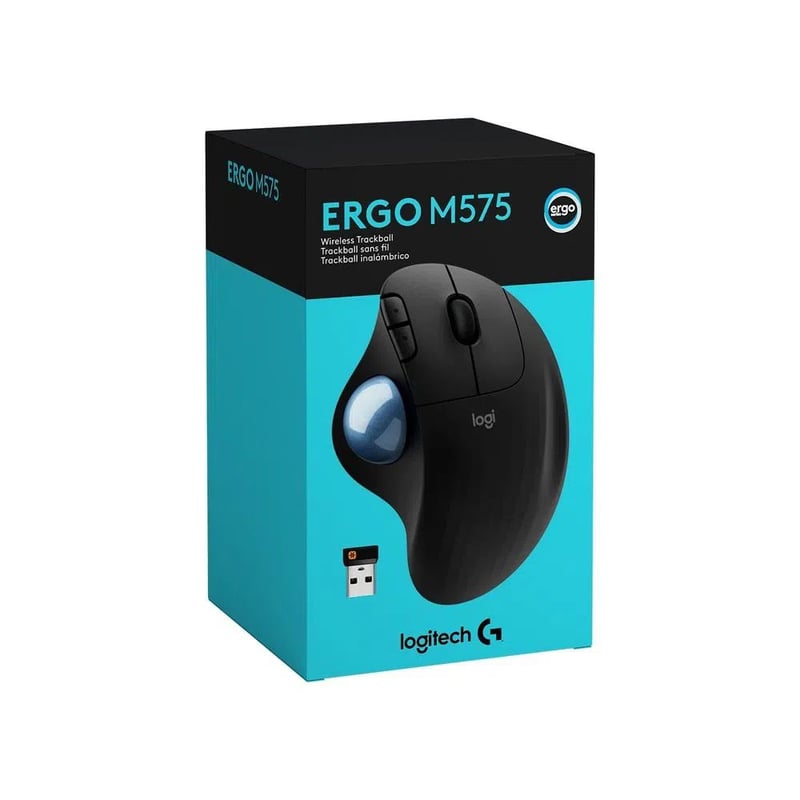 MOUSE LOGITECH ERGO M575 WIRELESS BT TRACKBALL BLACK 910-005869 LOGITECH | falabella.com