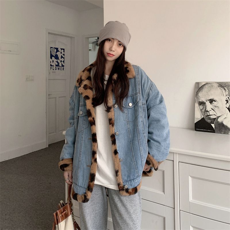 Casaca Jean Animal Print Reversible GENERICO | falabella.com