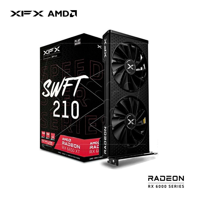 Tarjeta Grafica RADEON RX 6650 XT XFX 8GB OC GDDR6 2FAN XFX | falabella.com