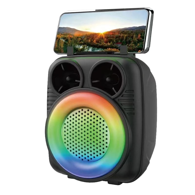 Mini Parlante Bluetooth Con Luces Led RGB Kimiso Bocina Inalambrica ...