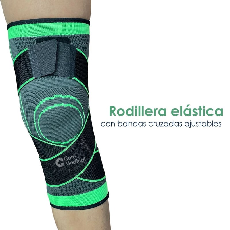 Rodillera Deportiva Ajustable con Vendaje Velcro Ortopedica GENERICO ...