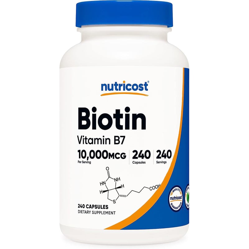 Biotin Biotina Vitamina B7 240 capsulas Nutricost NUTRICOST | falabella.com