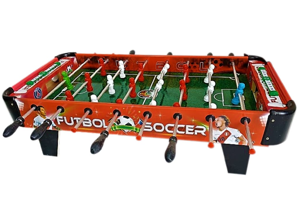 FULBITO DE MESA MANO REVERSIBLE C/ PATAS -5 JUEGOS EN 1 Rojo GENERICO ...