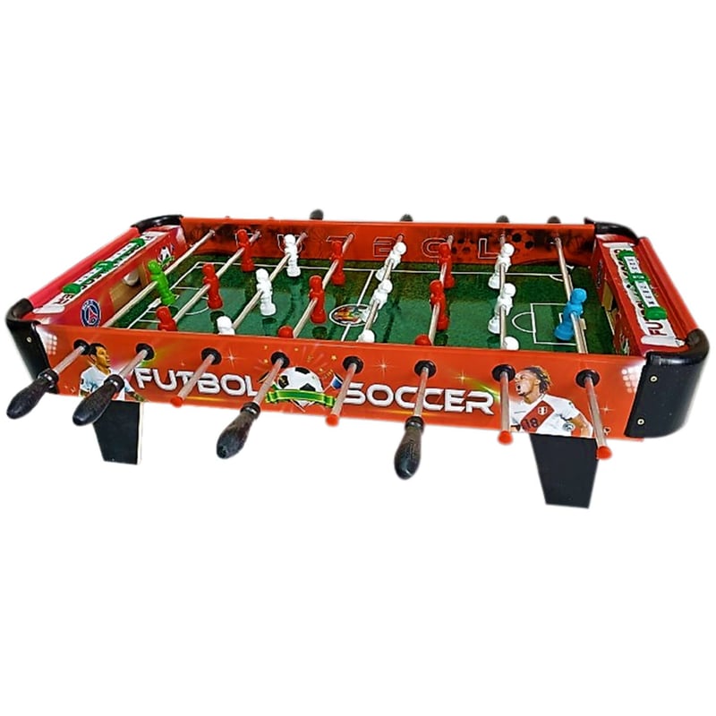 FULBITO DE MESA MANO REVERSIBLE C/ PATAS -5 JUEGOS EN 1 Rojo GENERICO ...