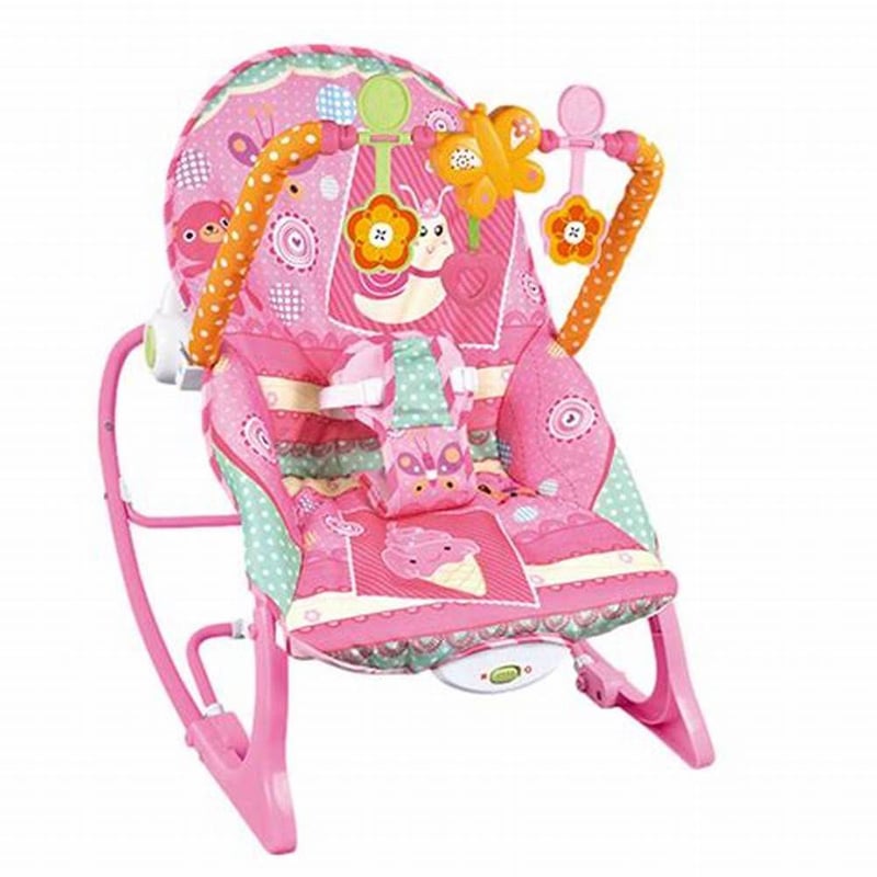 Silla Mecedora Hamaca Vibradora Musical Rosada GENERICO | falabella.com