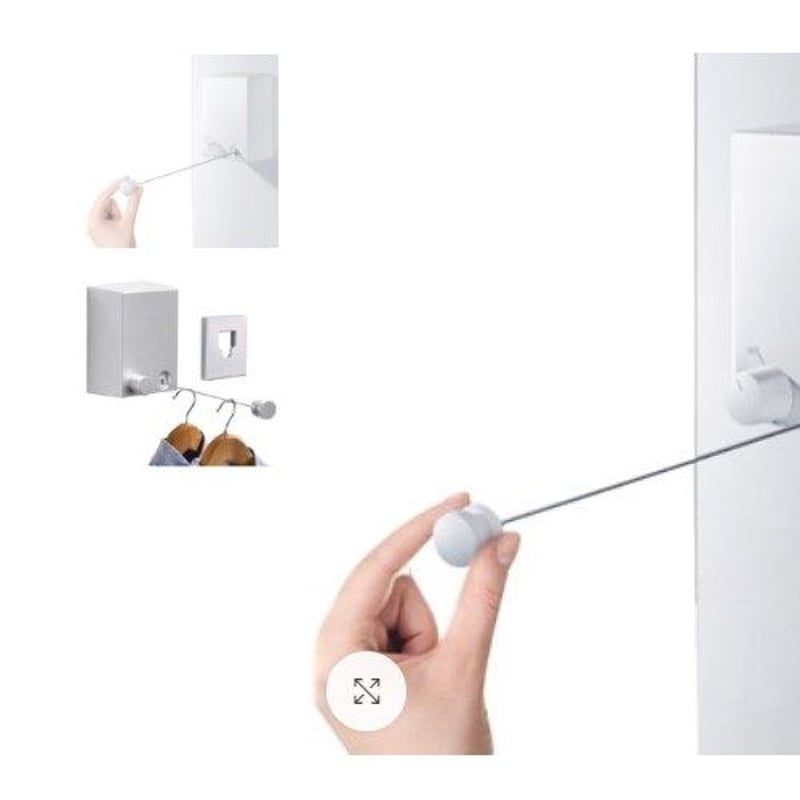 Tendero de ropa retractil plegable para interiores y exteriores ...