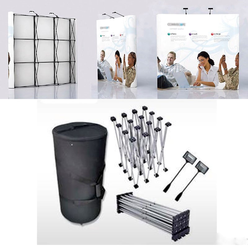 Backing Curvo - Display Wall para Ferias y Eventos 3x3 GENERICO ...