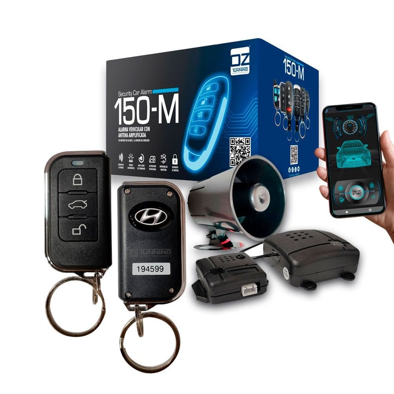 Alarma Bluetooth App Deluxe 150 Metros Tipo Hyundai OZ TUNNING ...