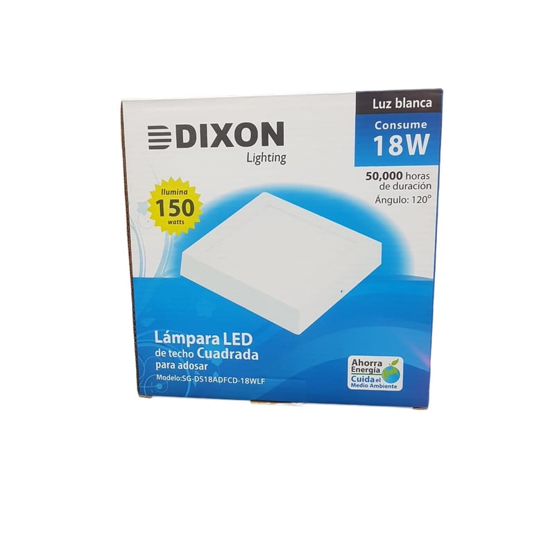 Panel LED 18W Adosable Cuadrado Luz Fría DIXON | falabella.com