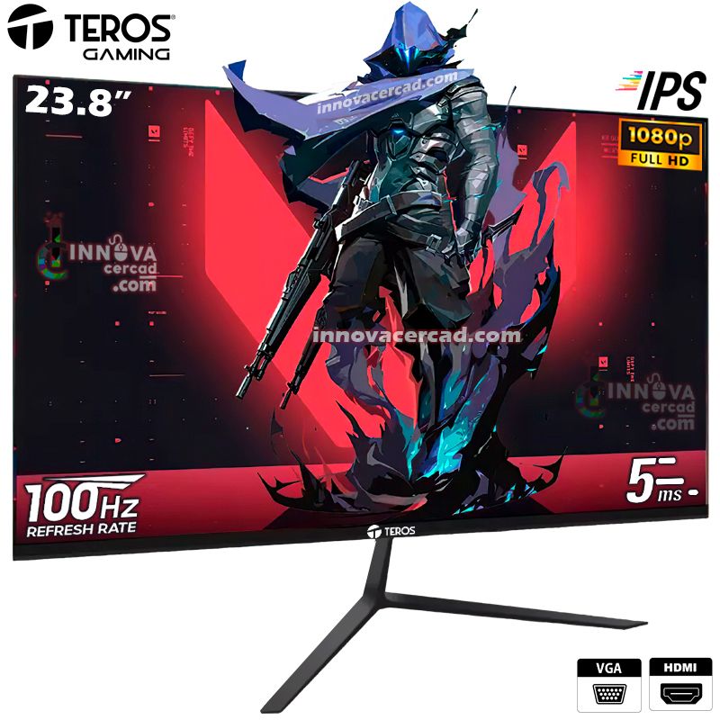Monitor Teros Gaming 24 IPS Full HD 1920 x 1280 100HZ 5MS HDMI VGA ...