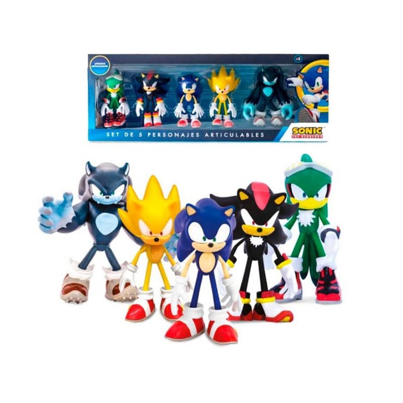 Set de Muñecos Sonic y sus Amigos Articulables M5 SONIC | falabella.com
