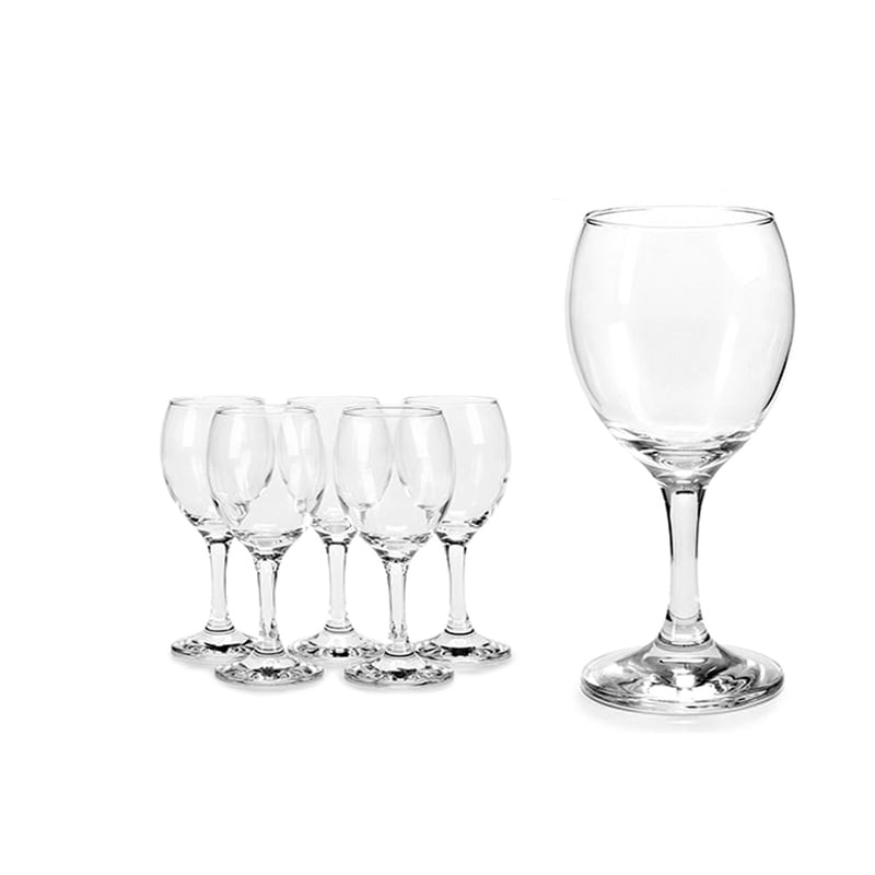 Set de 6 Copas para Vino de Vidrio 330ml | Sodimac Perú