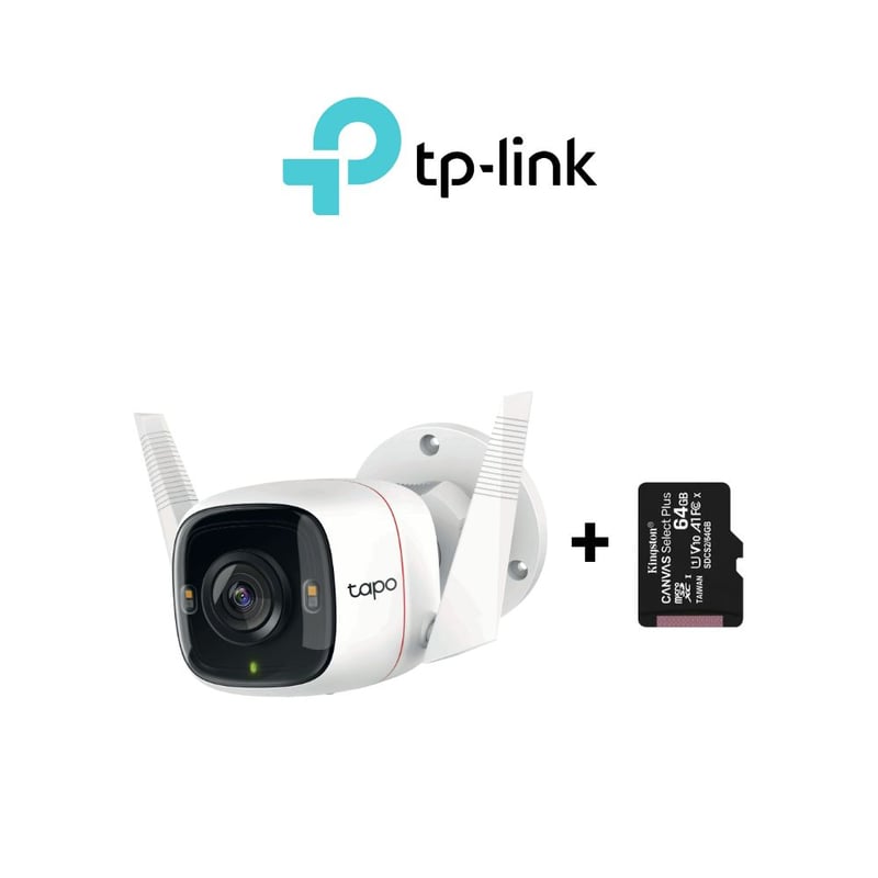 Cámara de seguridad TP-Link para exteriores Tapo C310 2k Micro SD 64GB ...