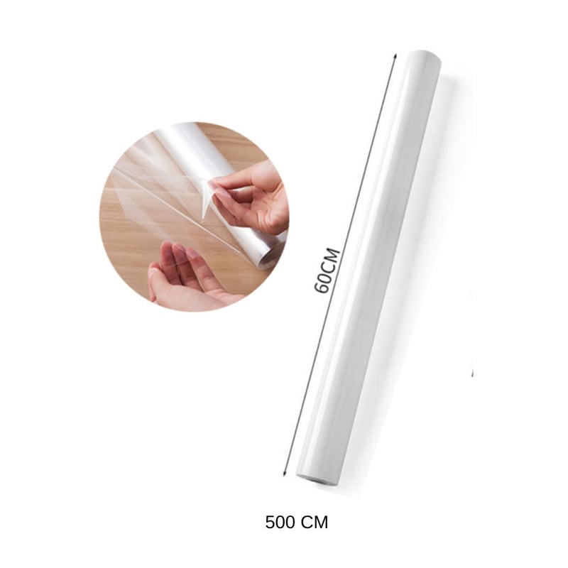 Papel Transparente Adherente Impermeable 60cm x 5m INSPIRA | falabella.com