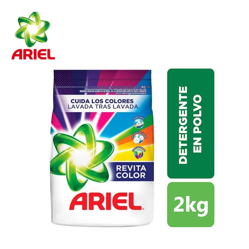 Detergente en polvo 2 kilos Revitacolor ARIEL ARIEL | falabella.com