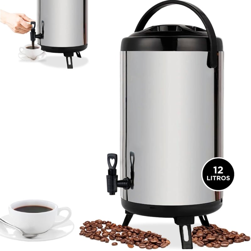 Termo Dispensador Agua Caliente Café Acero Inoxidable 12 Litros T120 ...