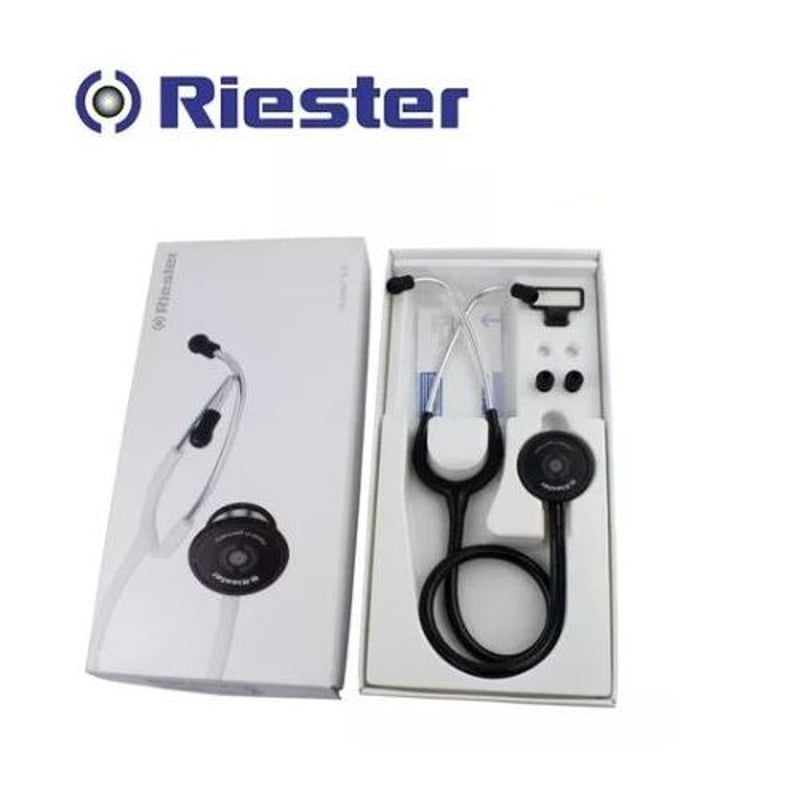 ESTETOSCOPIO RIESTER DUPLEX- NEGRO DE ACERO INOXIDABLE RIESTER ...
