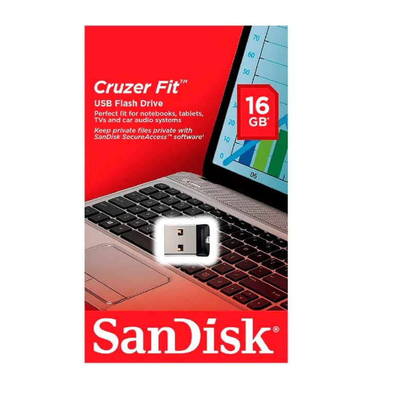 Memoria Usb Sandisk Cruzer Fit 16Gb SANDISK | falabella.com