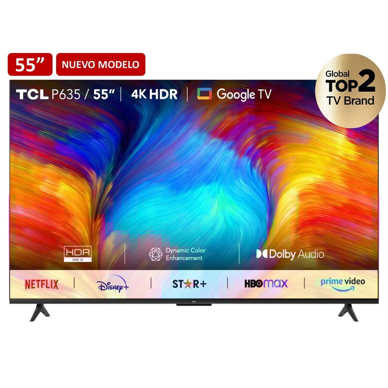 Televisor TCL 55” Smart TV UHD 4K 55P635 Google TV TCL | falabella.com
