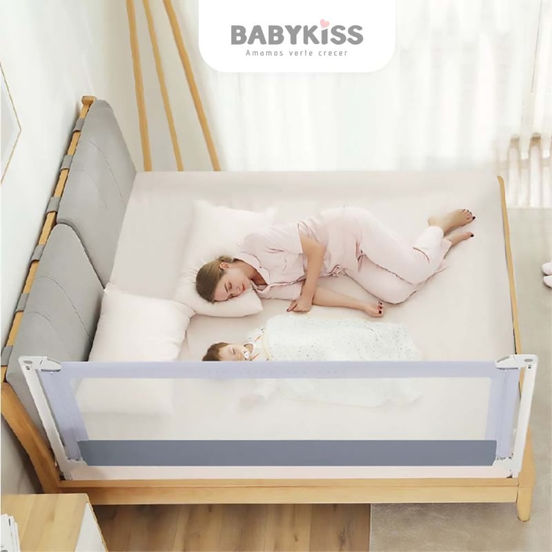 BARANDA DE SEGURIDAD PARA CAMA BEBES Y NIÑOS 2 metros BABYKISS ...