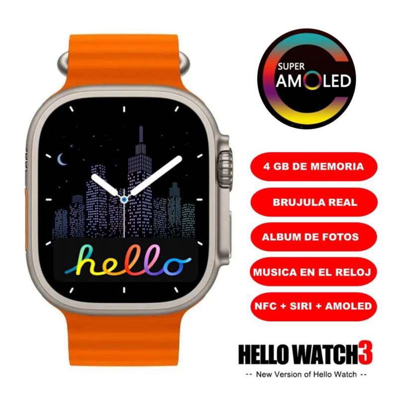 SMARTWATCH HELLO WATCH 3 - ENTREGA INMEDIATA TECTOP | falabella.com