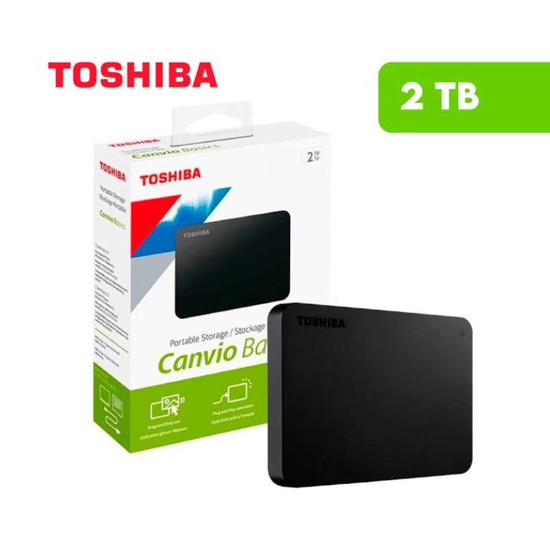 DISCO DURO EXTERNO 2TB MARCA TOSHIBA TOSHIBA | falabella.com