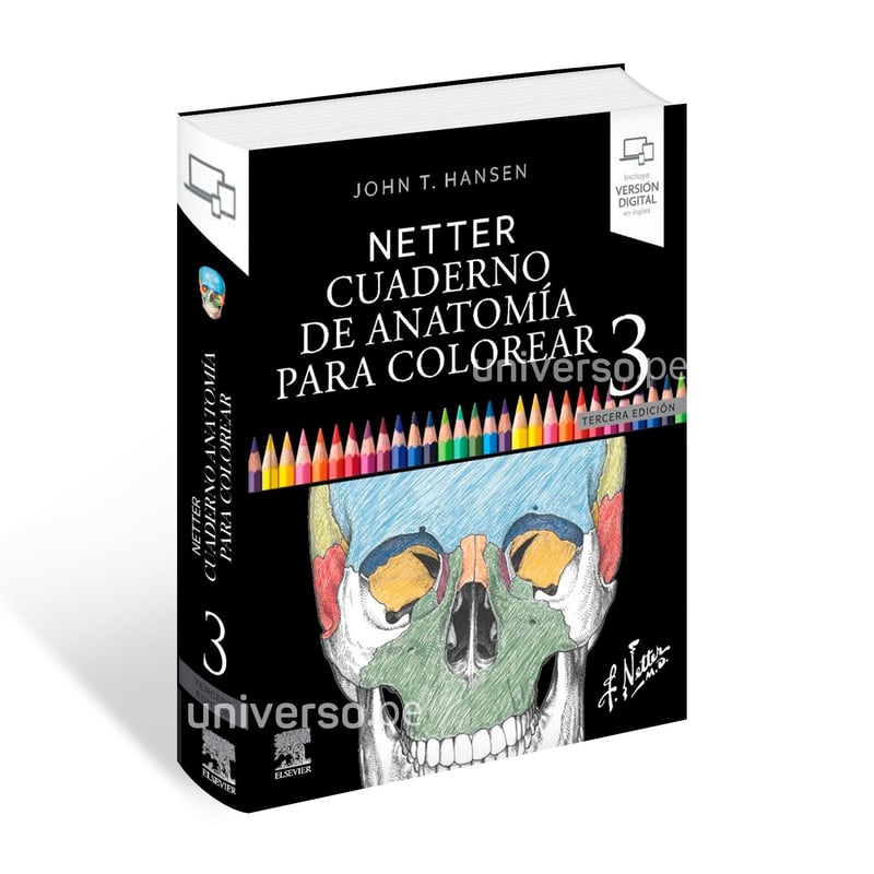 Netter Cuaderno de Anatomía para Colorear - Tercera Edición UNIVERSO ...