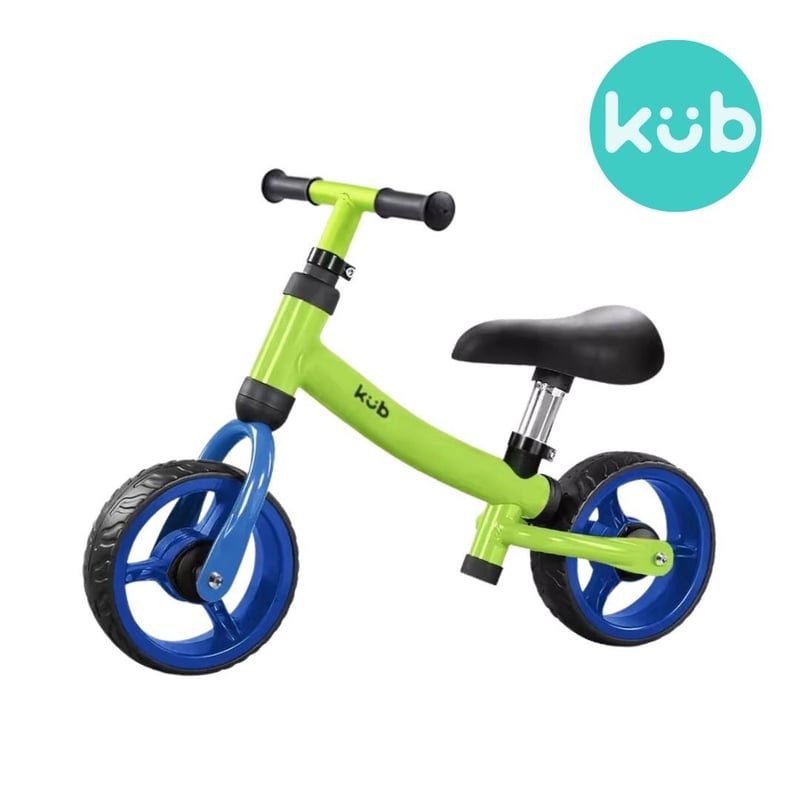 BICICLETA BALANCE SIN PEDALES INFANTIL VERDE AZUL KUB KUB | falabella.com