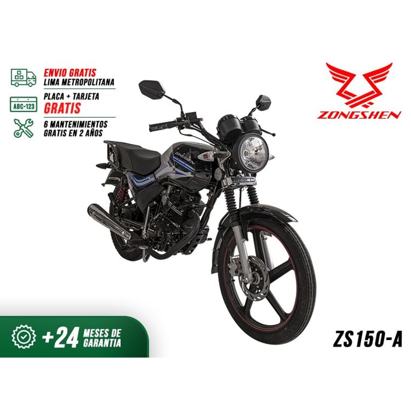 MOTO PARA DELIVERY RENDIDORA ZS150-A NEGRA ZONGSHEN | falabella.com