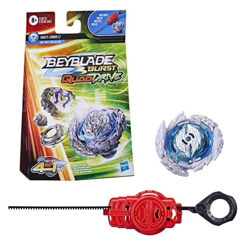 BeyBlade Burst Quad Drive - Guilty Lúinor L7 con Lanzador BEYBLADE ...