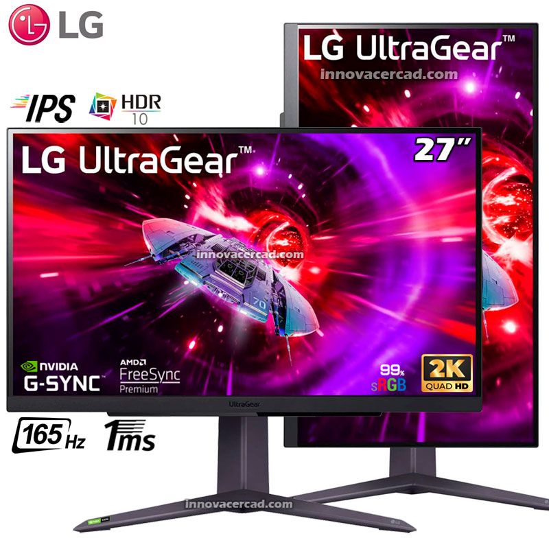Monitor LG 27GR75Q-B Ultragear 27 IPS 2K 165hz 1ms HDR10 G-Sync. LG ...