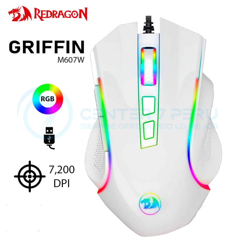 M607W Mouse Redragon GRIFFIN WHITE REDRAGON | falabella.com