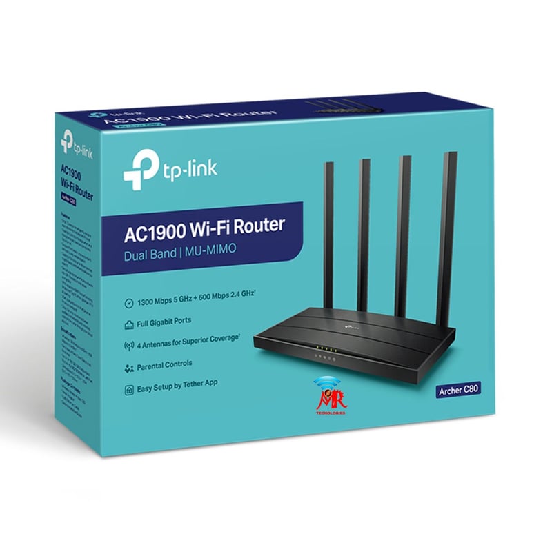 ARCHER C80 ROUTER TP-LINK DUAL BANDA AC1900 GIGABIT MU-MIMO TP LINK ...