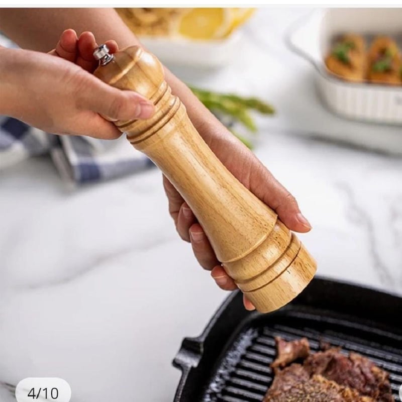 Pimentero Molinillo Manual de madera Especies pimienta 10 pulgadas ...