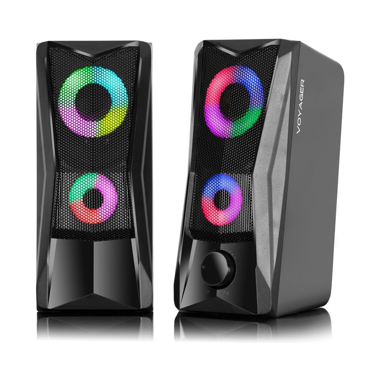 Parlante Micronics MIC S306 gamer 2.0 para PC iluminación LED RGB ...