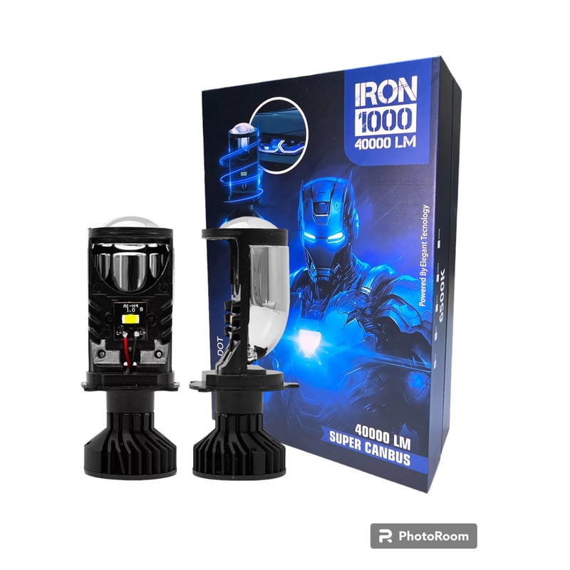 Foco Led Lupa H4 Dual Alta-baja Proyector Y6 Ultra potente GENERICO ...