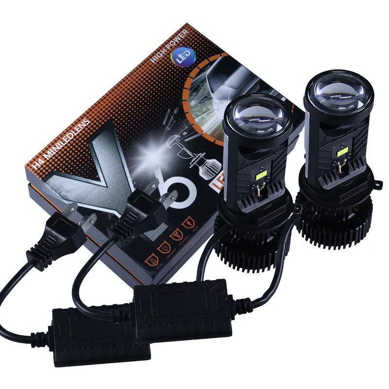 Foco Led Lupa H4 Dual Alta-baja Proyector Y6 Ultra potente GENERICO ...