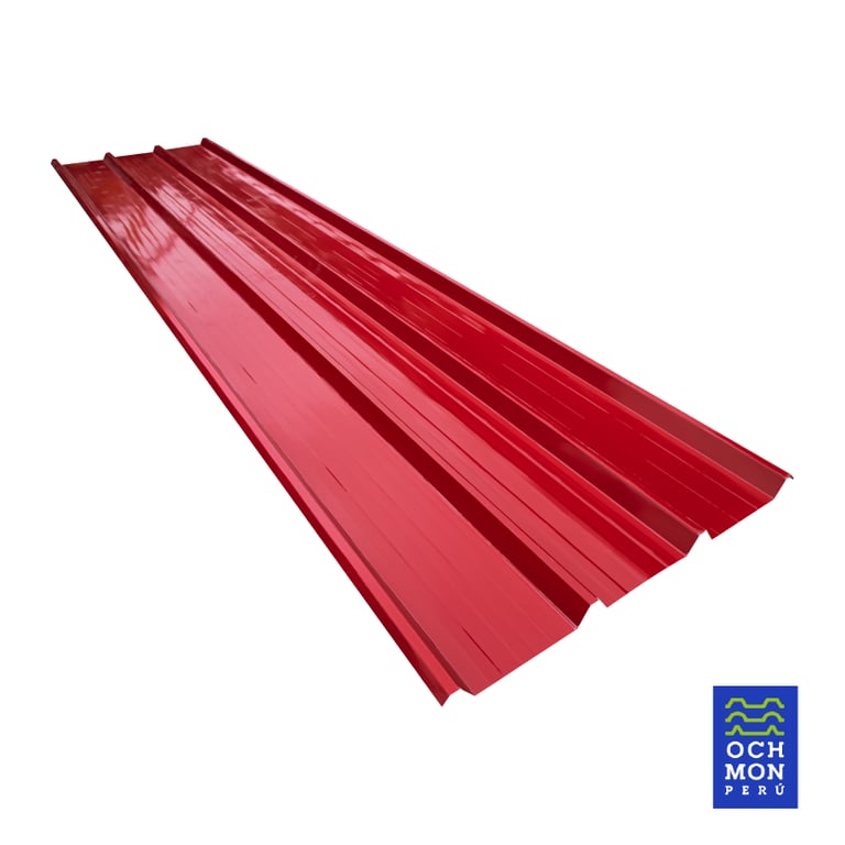 Techos de Aluzinc TR4 Rojo 0.30 mm de 1.05mt ancho x 2.15 mt largo ...