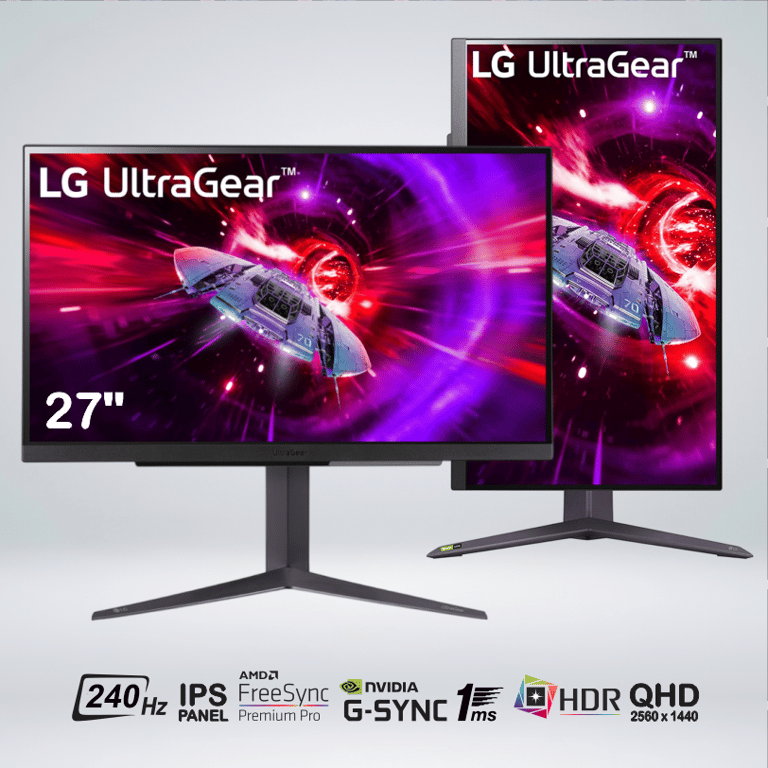 MONITOR GAMER 27GR83Q-B LG ULTRAGEAR QHD 27 IPS 240HZ 1MS HDR10 LG ...