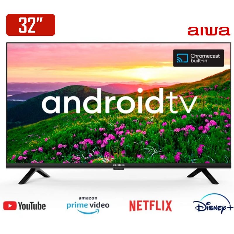 Televisor Aiwa 32” HD LED Android Smart TV AW32B4SMG AIWA | falabella.com