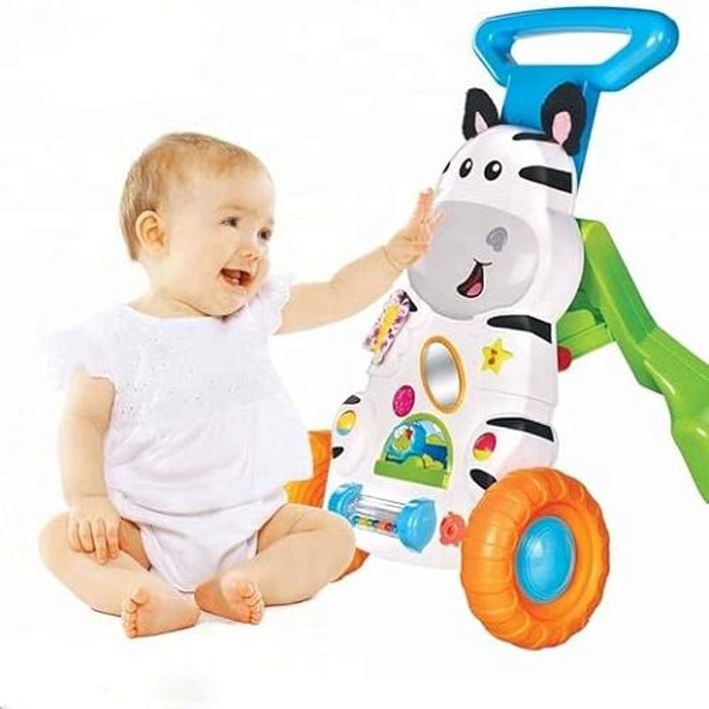 ANDADOR - CAMINADOR PARA BEBE DE ZEBRA MUSICAL 2 EN 1 GENERICO ...