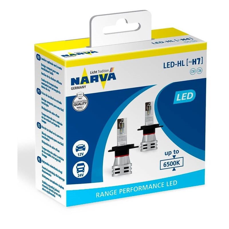 Foco Para Auto LED NARVA H7 12v 24v 24w 6500k NARVA | falabella.com
