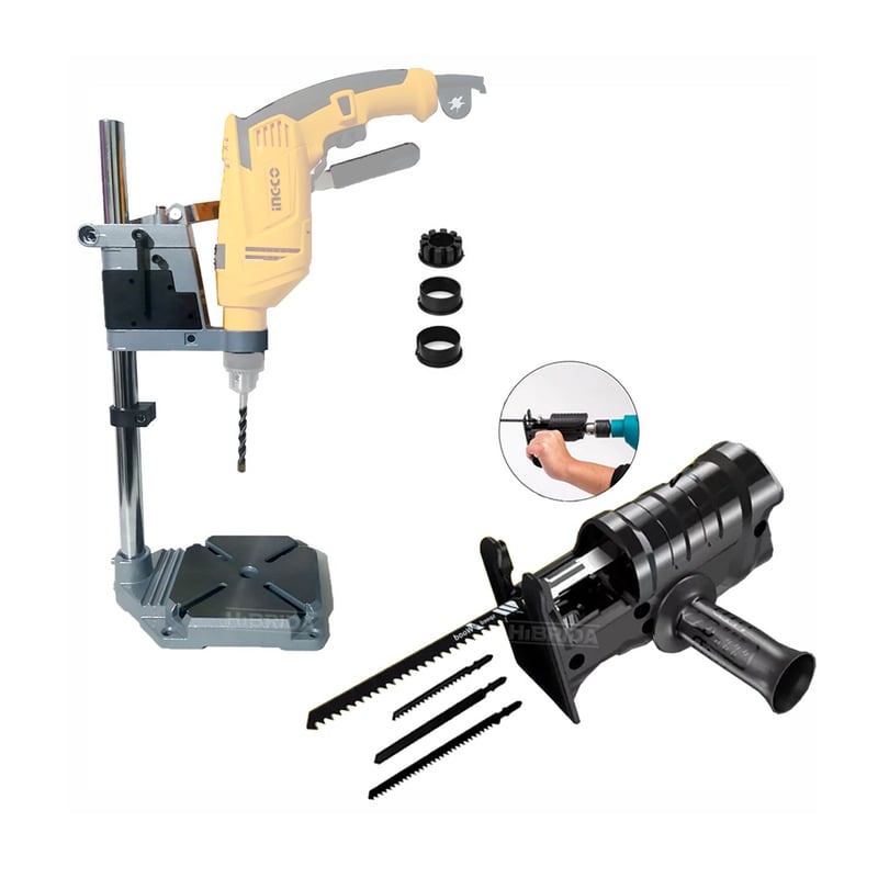 SOPORTE TALADRO BASE VERTICAL Y ADAPTADOR CALADORA TALADRO GENERICO ...