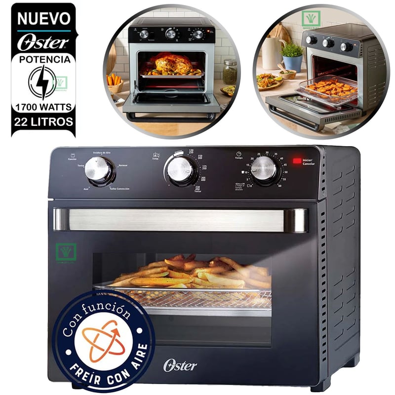 Horno con Freidora de Aire Oster® de 22 litros TSSTTVMAF1NS OSTER | falabella.com